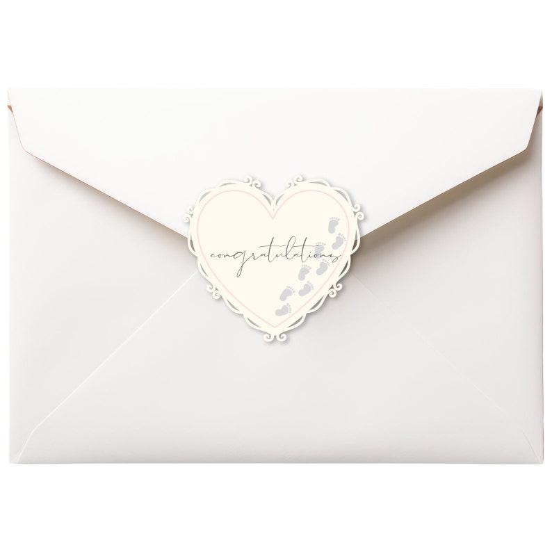 Printable Congratulations Card, Printable Congratulations Sticker, Pink ...