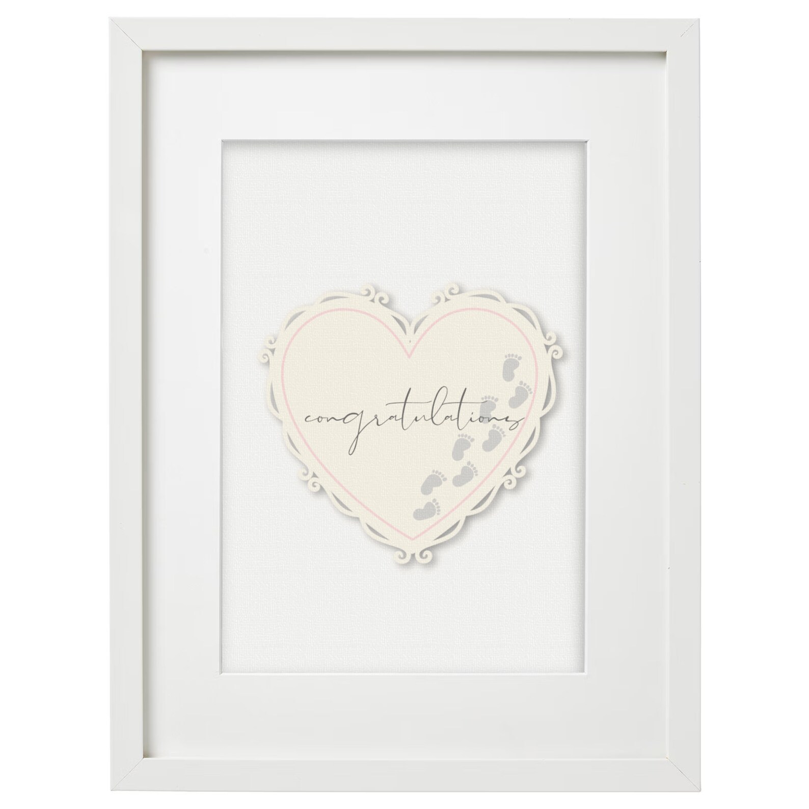 Printable Congratulations Card, Printable Congratulations Sticker, Pink ...