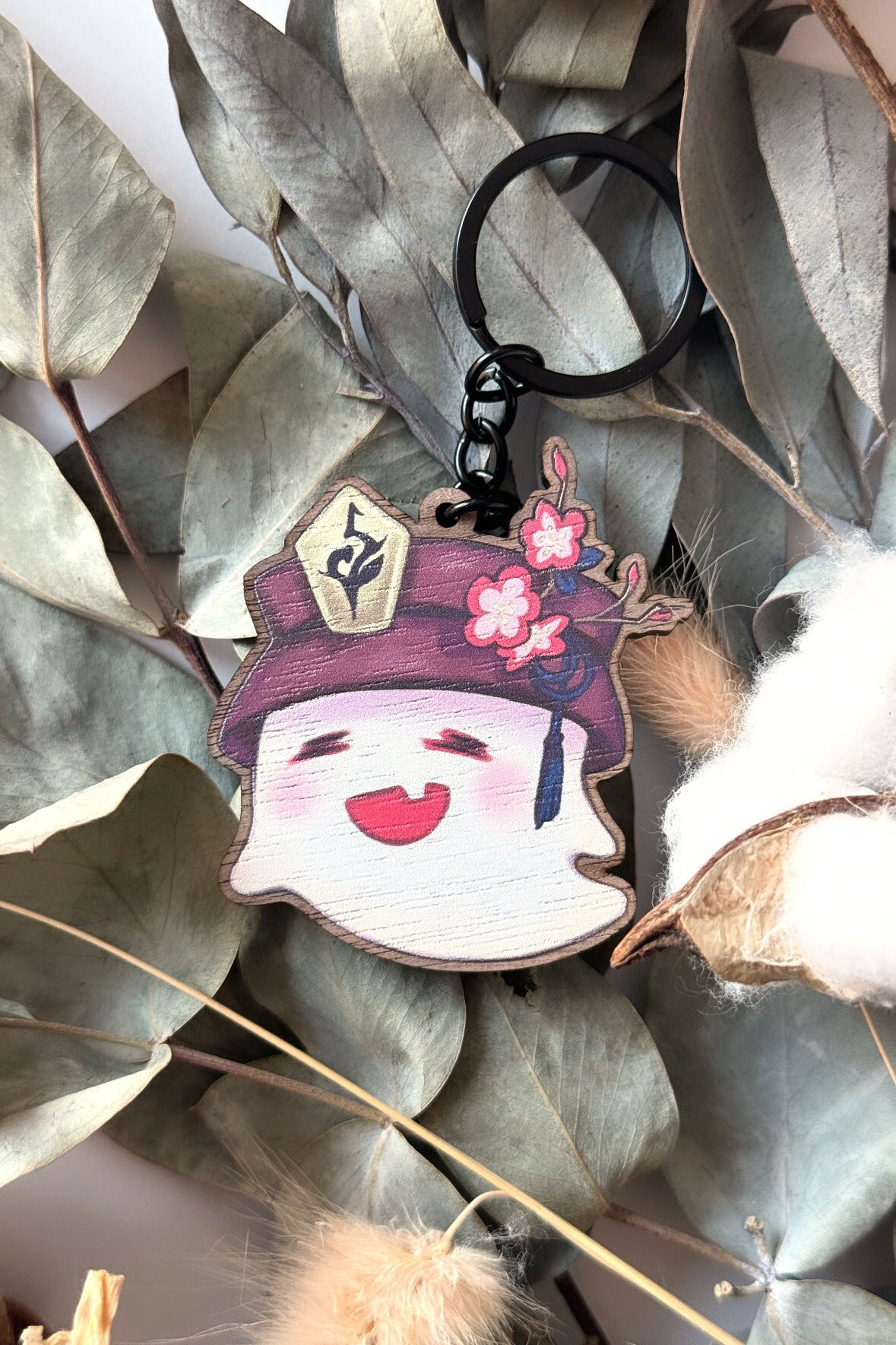 Keychain Boo Tao Hu Tao Genshin Impact Fanart Charm Keyring Eco ...
