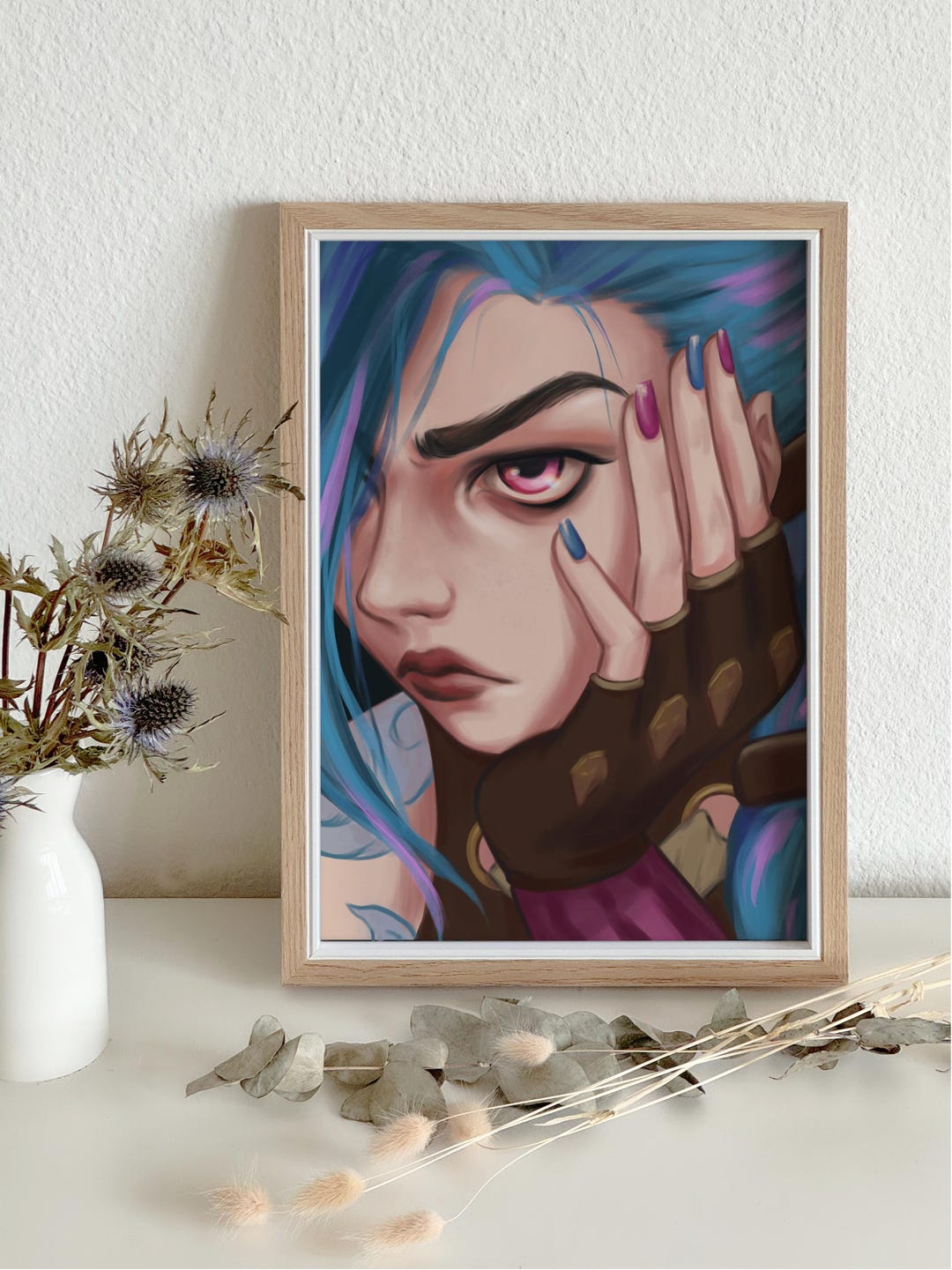 Jinx Arcane Fanart Portrait Landscape Poster Print Home Decoration - Etsy