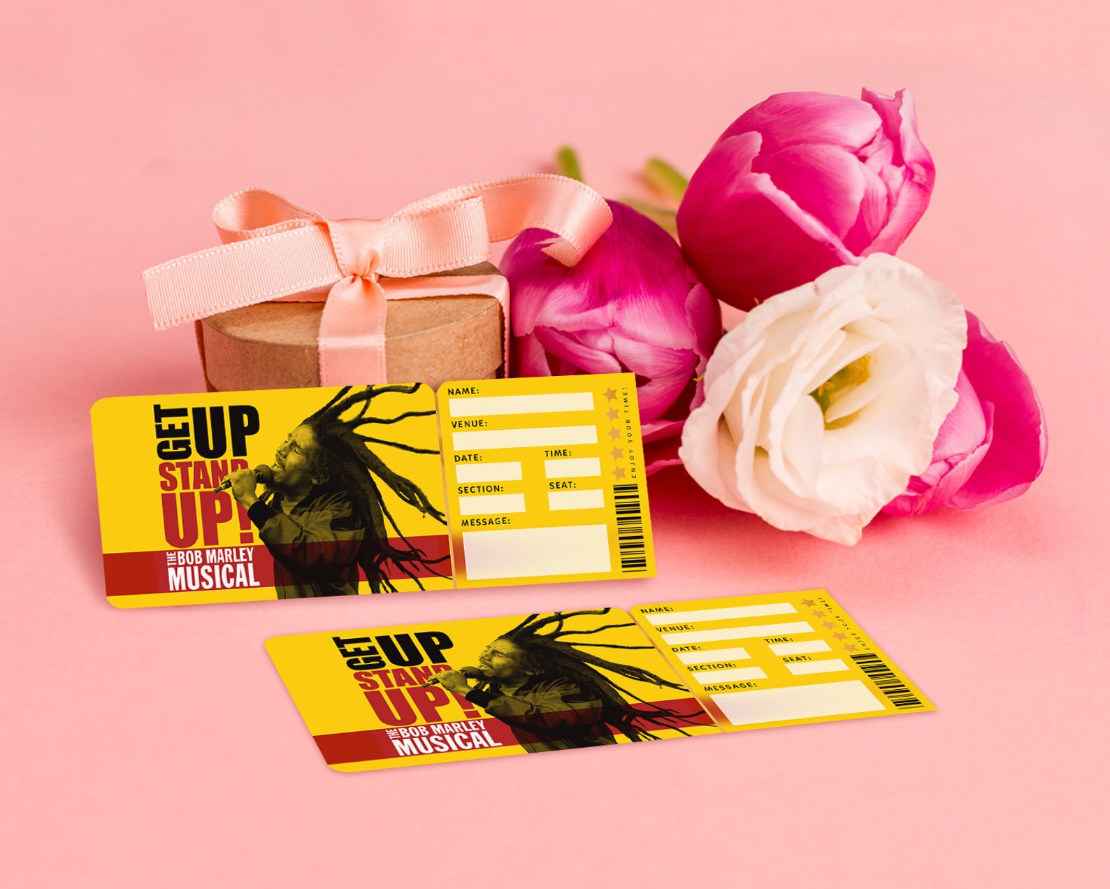 Printable Bob Marley Broadway Surprise Ticket︱musical Theatre Ticket ...