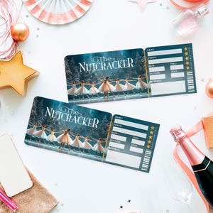 Printable Nutcracker Ballet Ticket, Ballet Surprise Ticket, Nutcracker ...