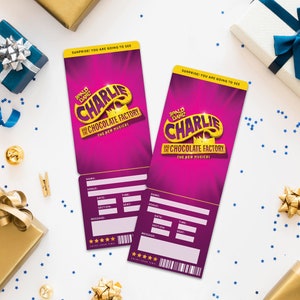Printable Charlie and the Chocolate Factory Broadway Surprise Ticket ...