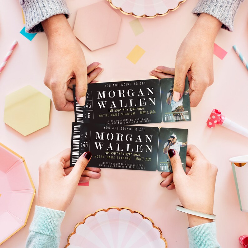 Customized Concert Ticket, Printable Souvenir Ticket, Concert ...