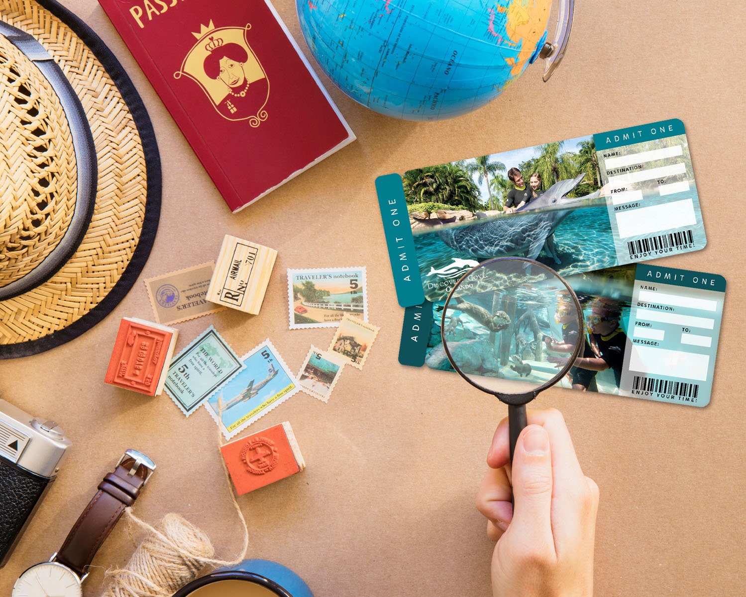 Digital DISCOVERY COVE Surprise Trip Gift Ticket, Amusement Park ...