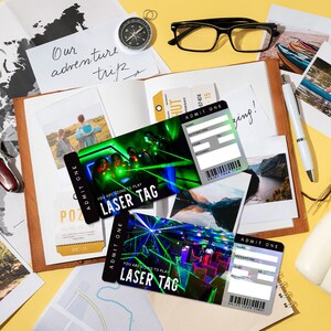 Digital Laser Tag Surprise Reveal Gift Ticket, Laser Tag Surprise ...