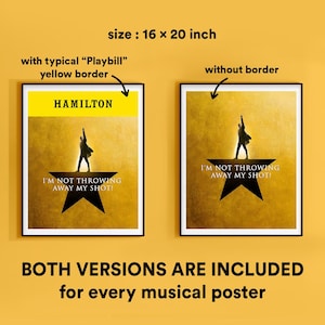 Musical Theater Gallery Wall Art, Broadway Musical Tribute Art, Custom ...