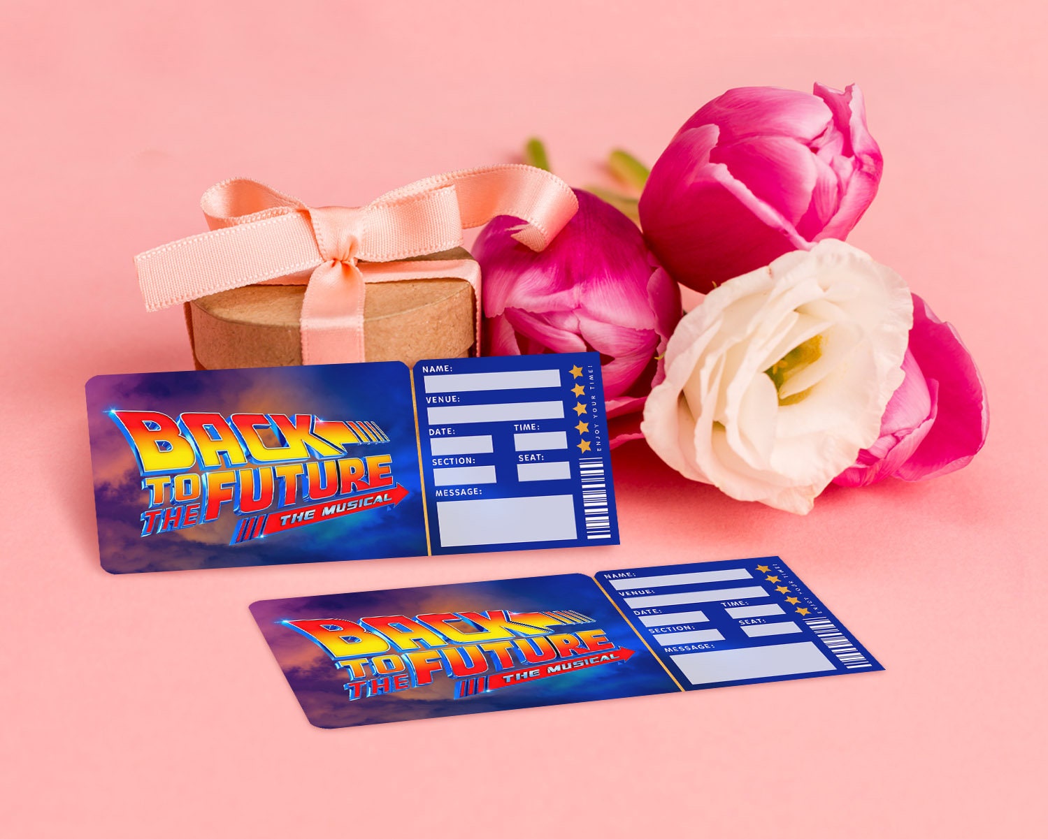 Printable Back to the Future Broadway Surprise Ticket, Back to the ...
