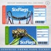 Digital SIX FLAGS Surprise Trip Gift Ticket, Amusement Park Printable ...