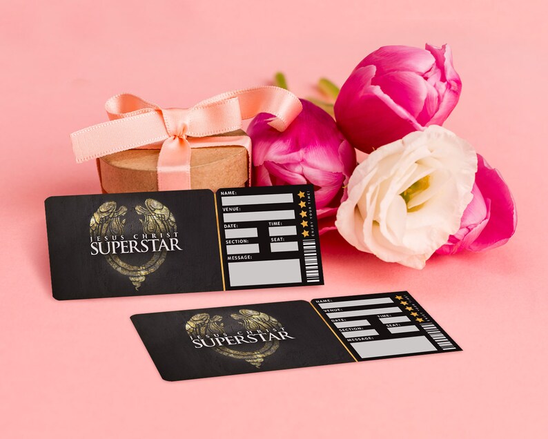 Printable Jesus Christ Superstar Broadway Surprise Ticket, Musical ...