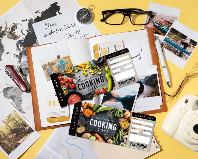 Digital Cooking Class Surprise Ticket, Cooking Class Voucher Surprise ...