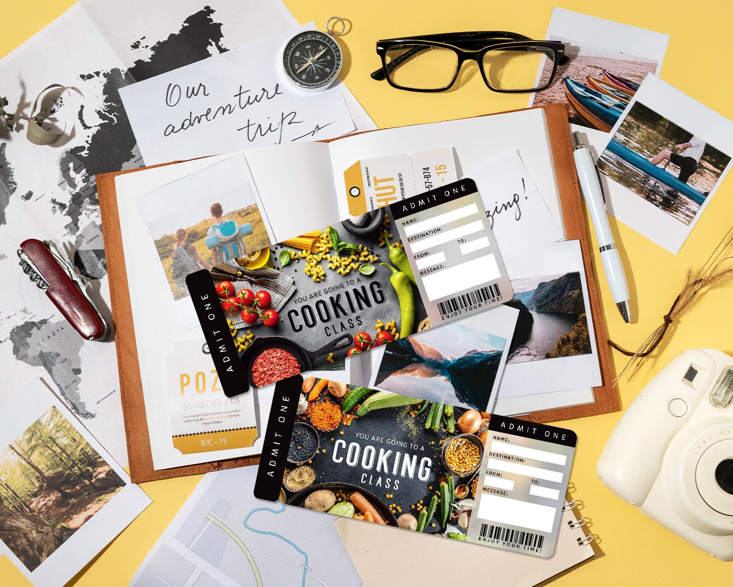 Digital Cooking Class Surprise Ticket, Cooking Class Voucher Surprise ...