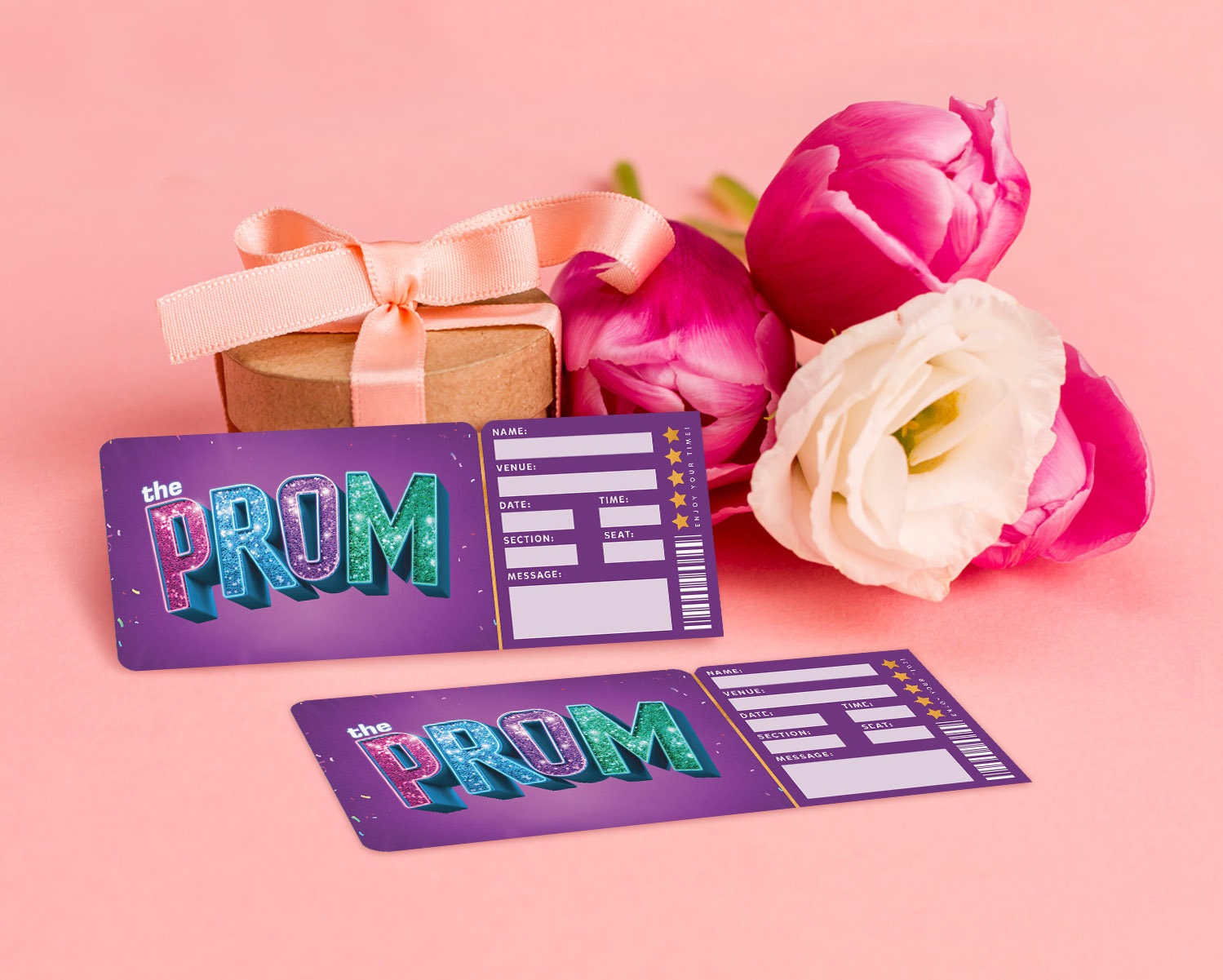 Printable the Prom Broadway Surprise Ticket, THE PROM the Musical ...