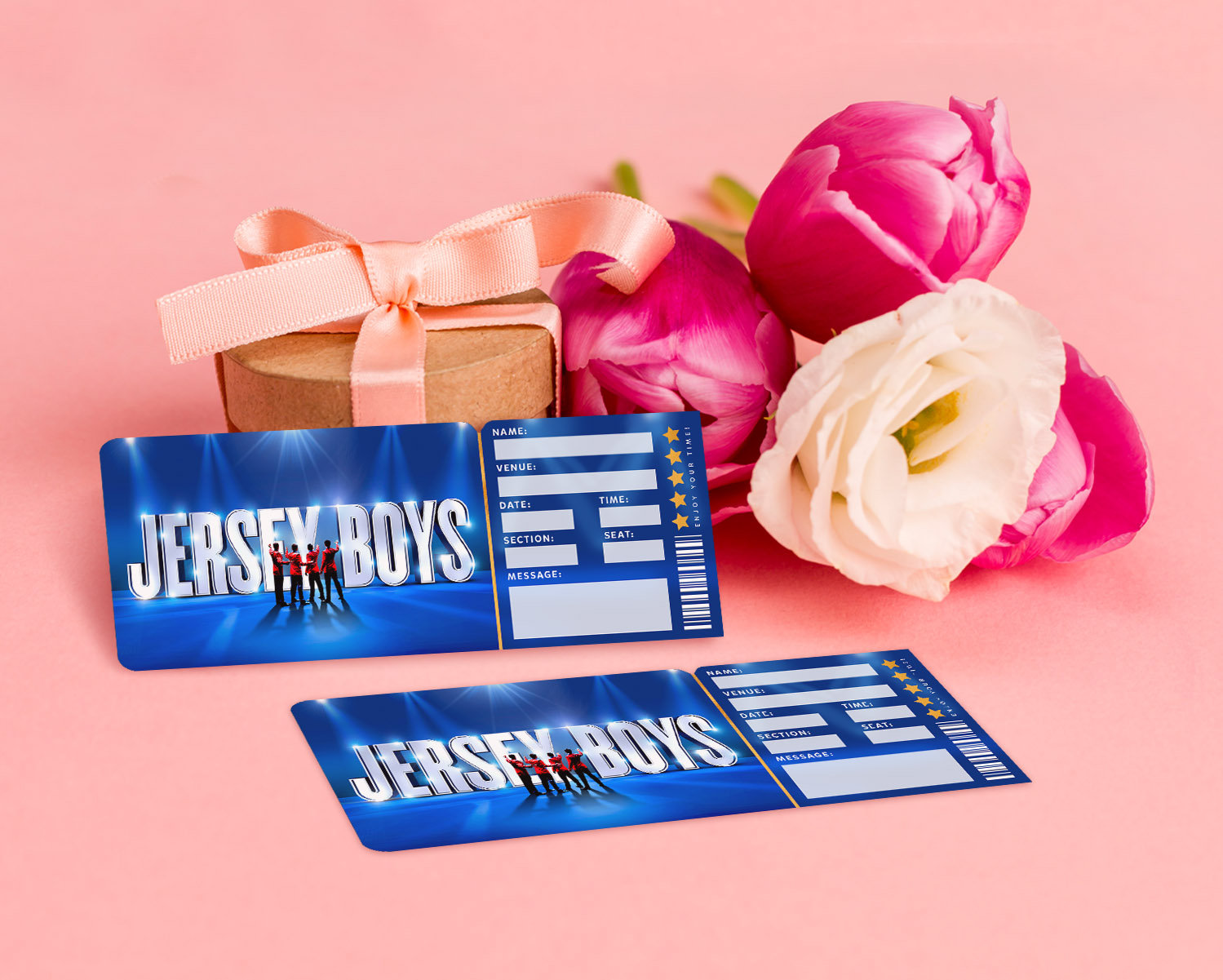 Printable Jersey Boys Broadway Surprise Ticket, Jersey Boys the Musical ...