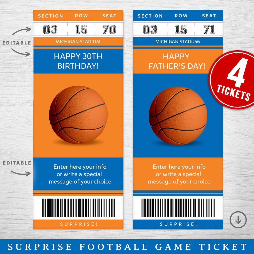 Digital New York Colors Surprise Ticket Gift, Fake New York Ticket ...