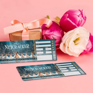 Printable Nutcracker Ballet Ticket, Ballet Surprise Ticket, Nutcracker ...