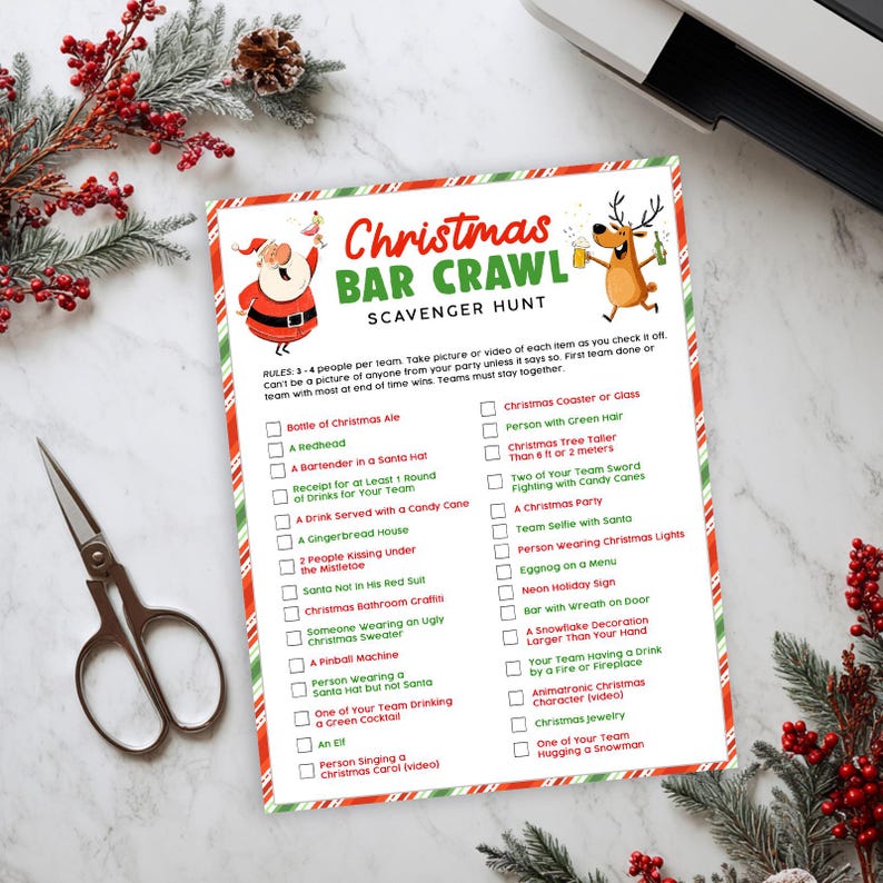 Christmas Lights Scavenger Hunt | Holiday Scavenger Hunt | Xmas ...