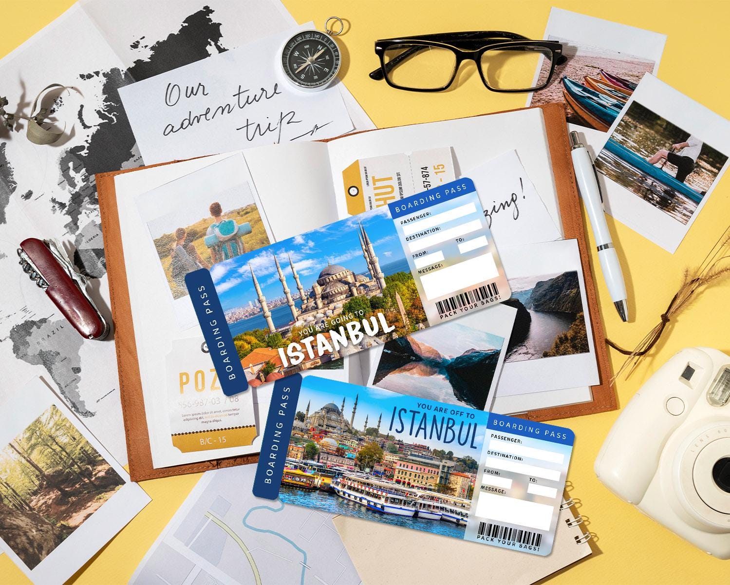 Digital ISTANBUL Trip Surprise Gift Ticket︱turkey Boarding Pass ...