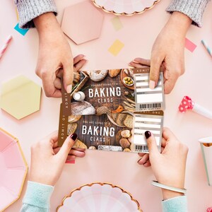 Digital Baking Class Surprise Ticket, Baking Class Voucher Surprise ...