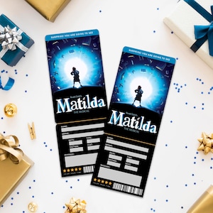 Printable Matilda Broadway Surprise Ticket︱musical Theatre Ticket︱event ...