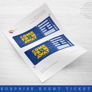 Printable COME FROM AWAY Broadway Surprise Ticket, Musical Collectible ...