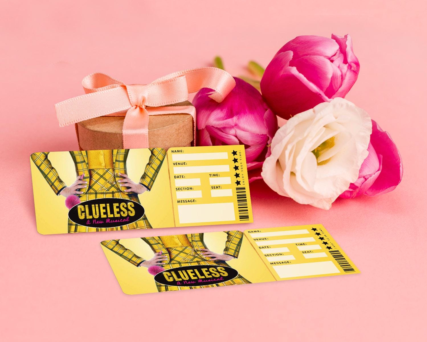 Printable CLUELESS Broadway Surprise Ticket︱musical Theatre Ticket ...