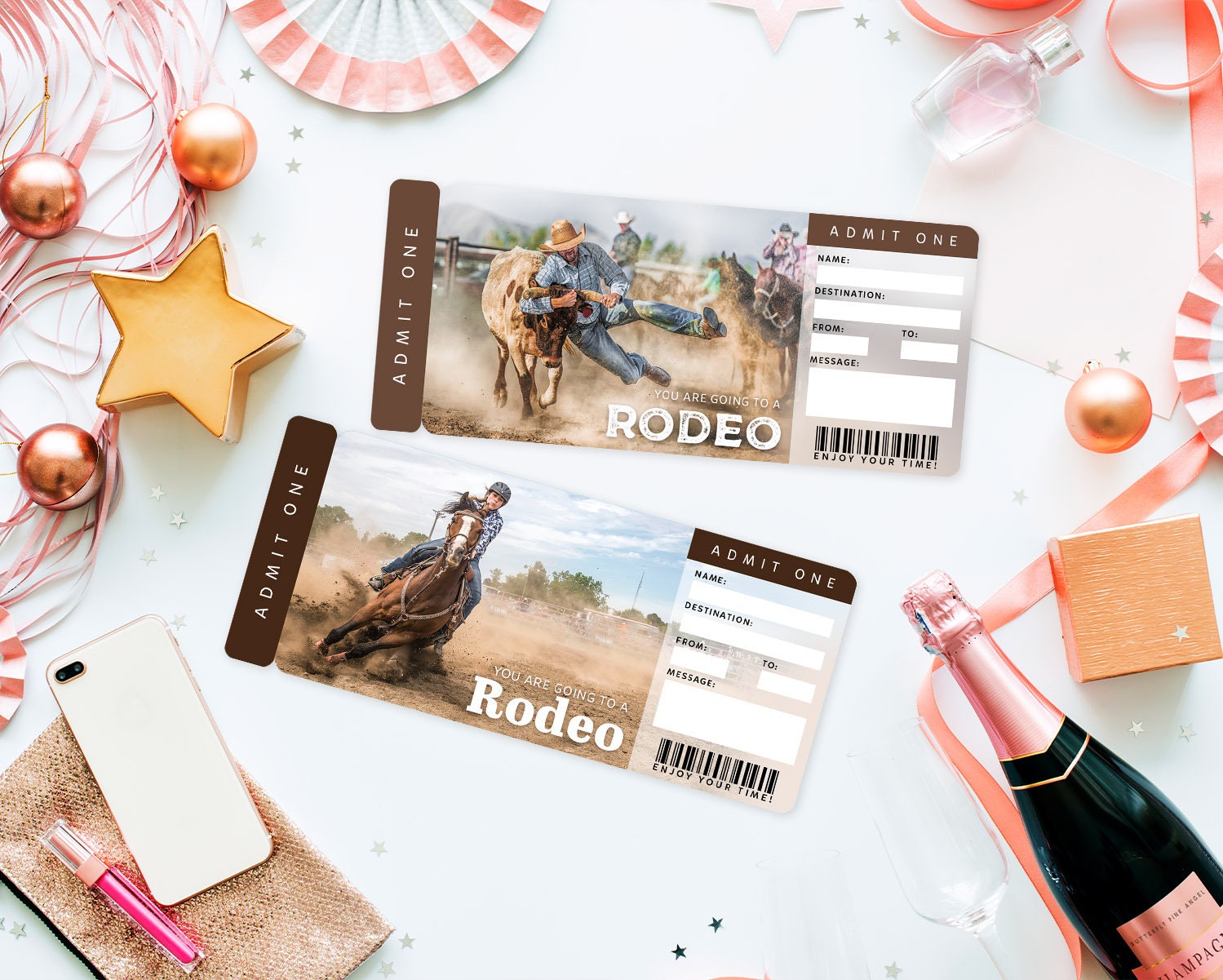 Digital Rodeo Surprise Trip Gift Ticket, BARREL Racing Surprise Reveal ...