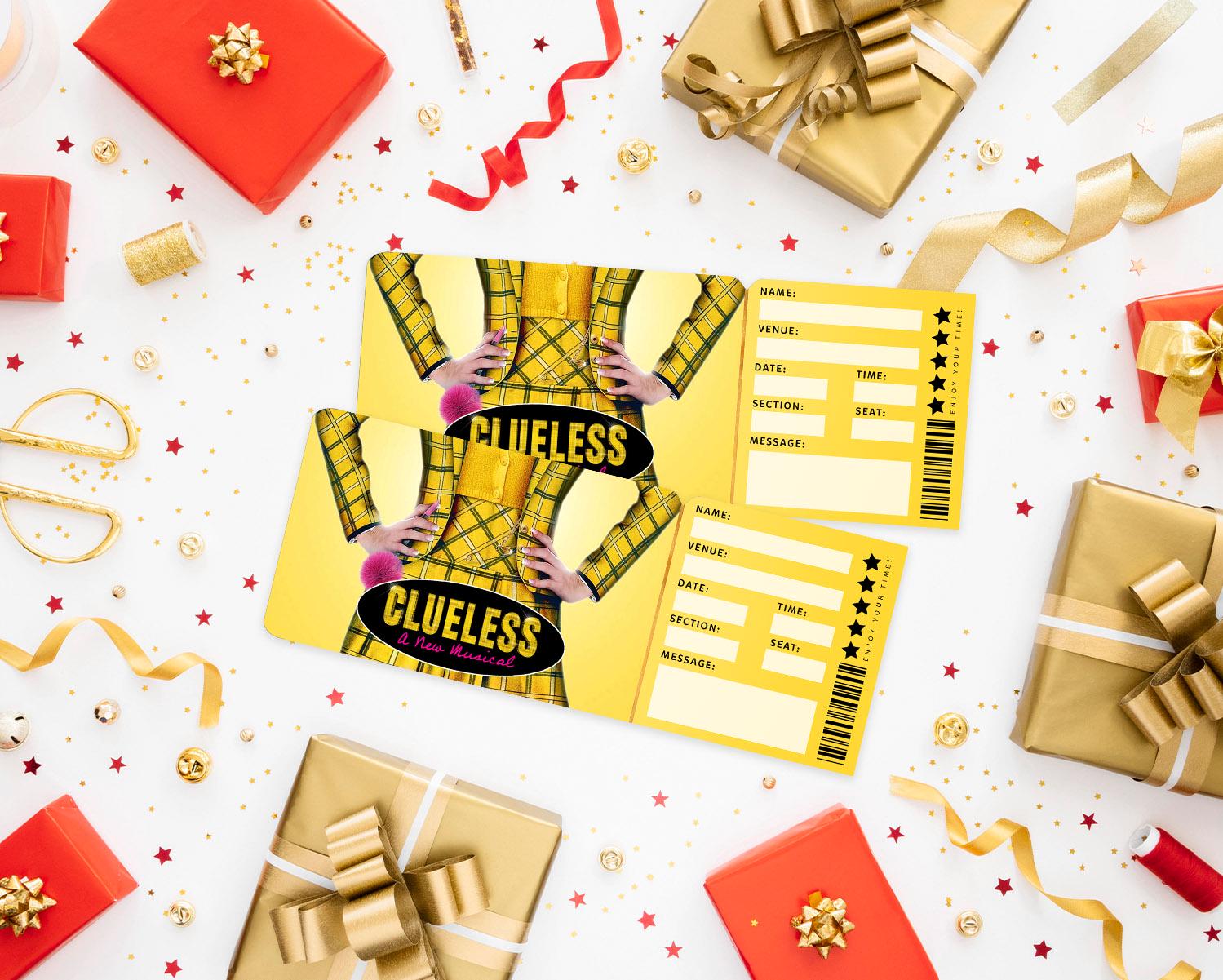 Printable CLUELESS Broadway Surprise Ticket︱musical Theatre Ticket ...