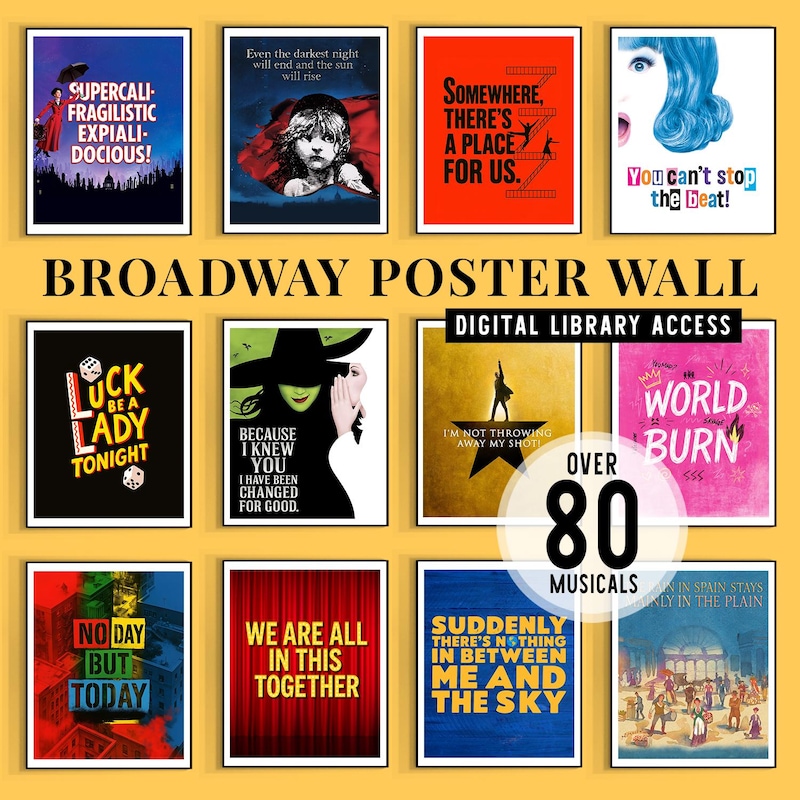 Broadway Poster Hamilton - Etsy