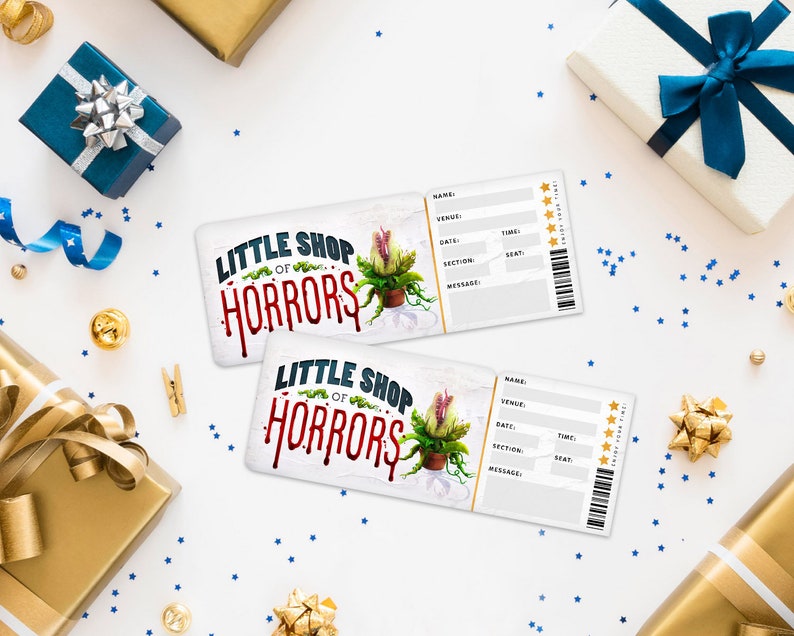 Printable Little Shop of Horrors Broadway Surprise Ticket︱musical ...