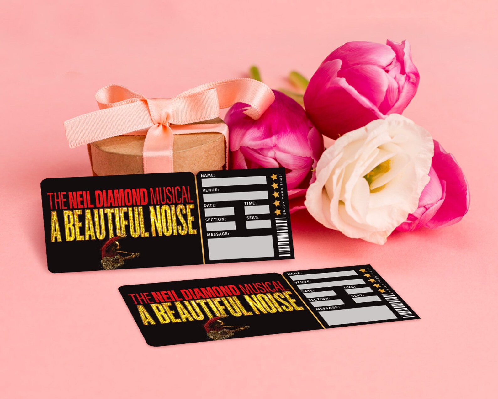 Printable A Beautiful Noise Broadway Surprise Ticket︱musical Theatre ...