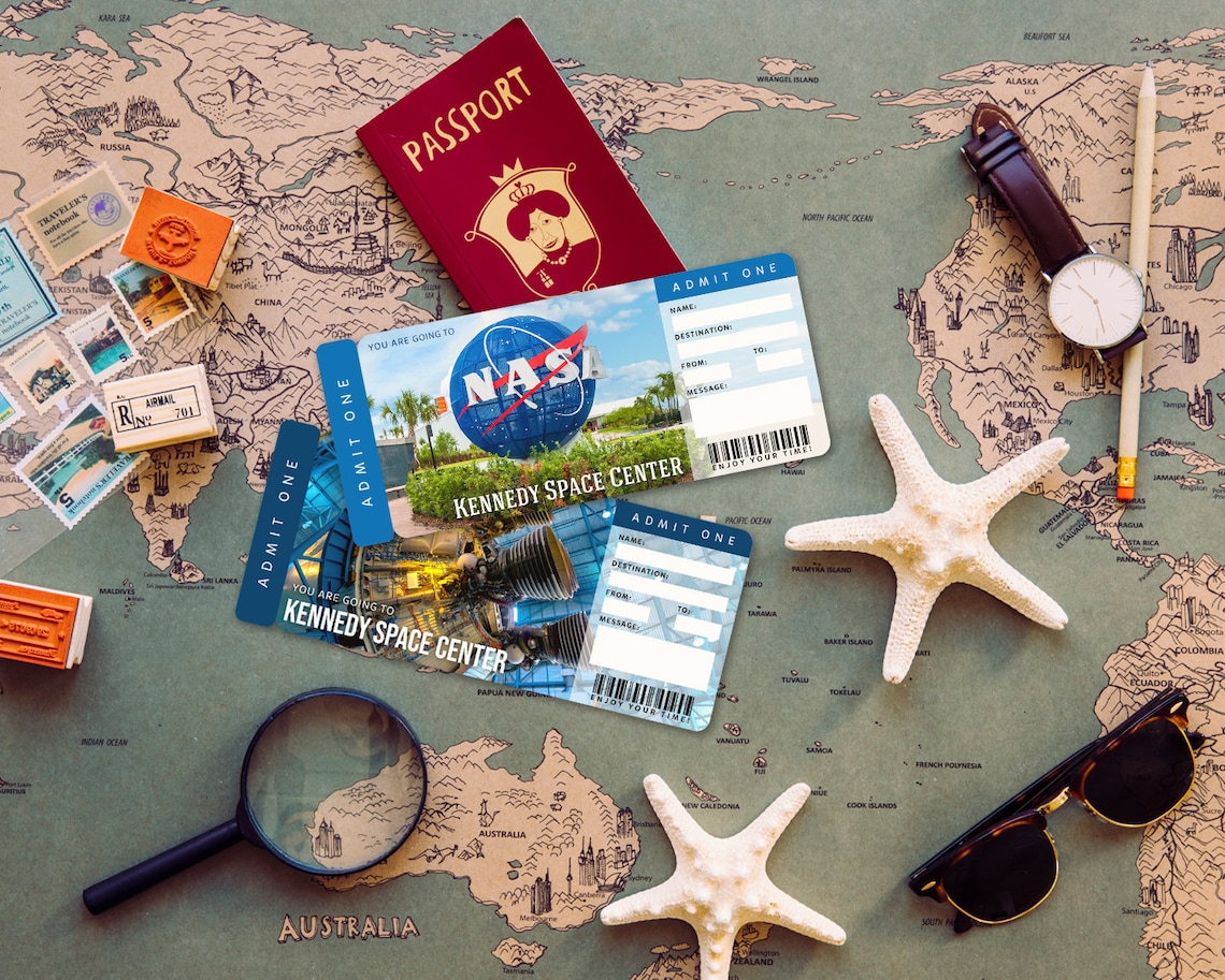 Printable Kennedy Space Center Surprise Trip Ticket, NASA Space Ticket ...