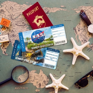 Printable Kennedy Space Center Surprise Trip Ticket, NASA Space Ticket ...