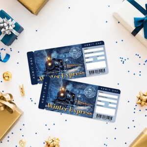 Printable WINTER EXPRESS Surprise Reveal Ticket︱north Pole Express ...