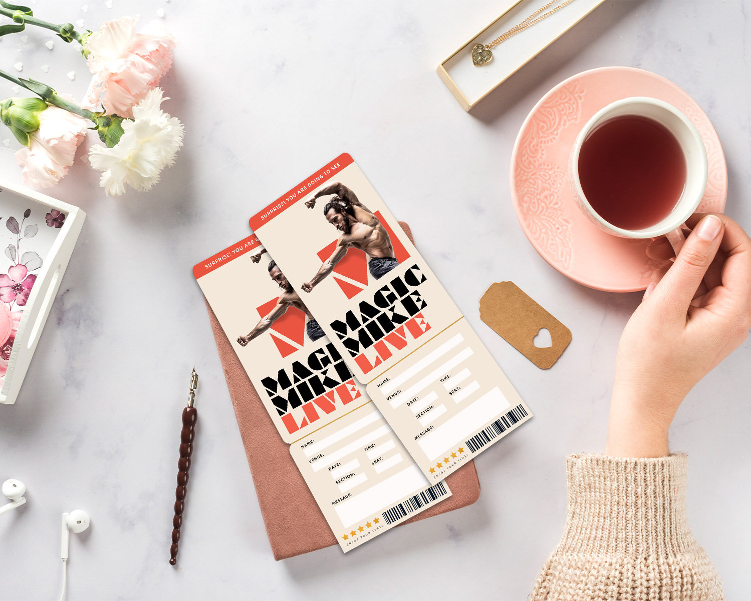 Printable Magic Mike LIVE Broadway Surprise Ticket, Magic Mike Musical ...