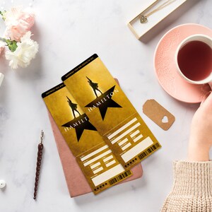 Printable Hamilton Broadway Surprise Ticket, Hamilton the Musical ...