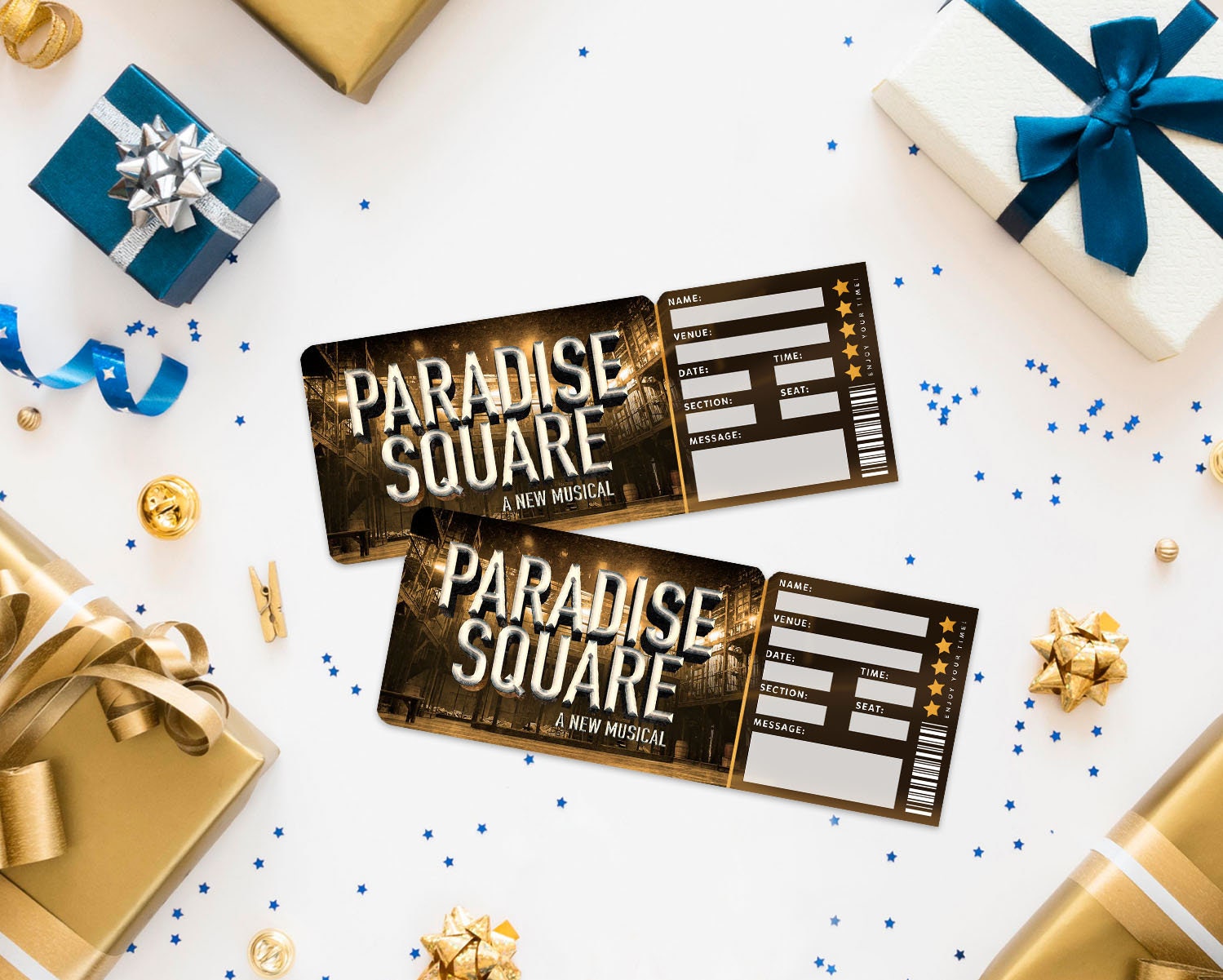 Printable Paradise Square Broadway Surprise Ticket︱musical Theatre ...