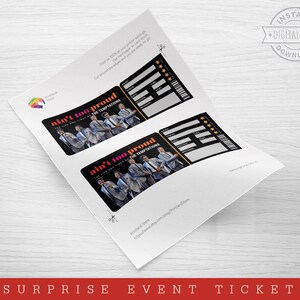 Printable Ain't Too Proud Broadway Surprise Ticket︱musical Theatre ...