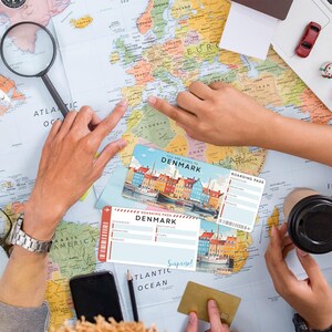 Digital DENMARK Surprise Trip Ticket, DENMARK Printable Boarding Pass ...