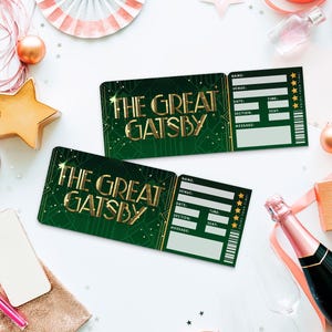 Printable the Great Gatsby Broadway Surprise Ticket︱musical Theatre ...