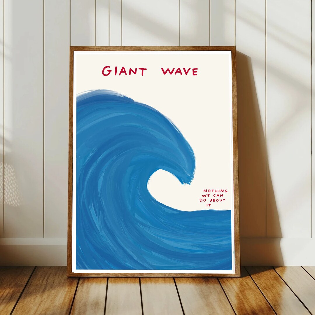 Giant Wave Poster, Wave Posters, David Shrigley Print, Shrigley Wave ...