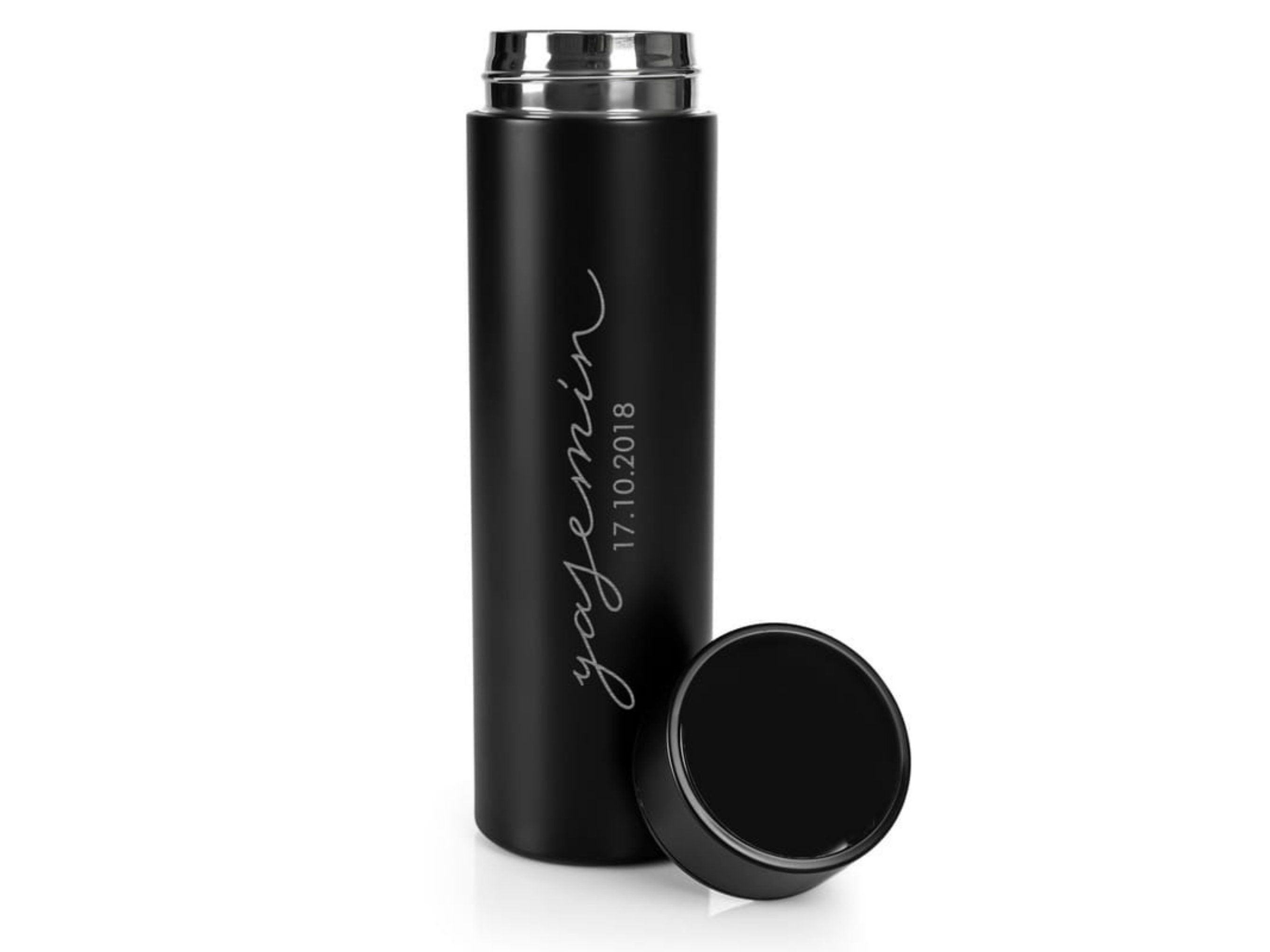 Personalized Digital Temperature Display Thermos With Name and Date ...