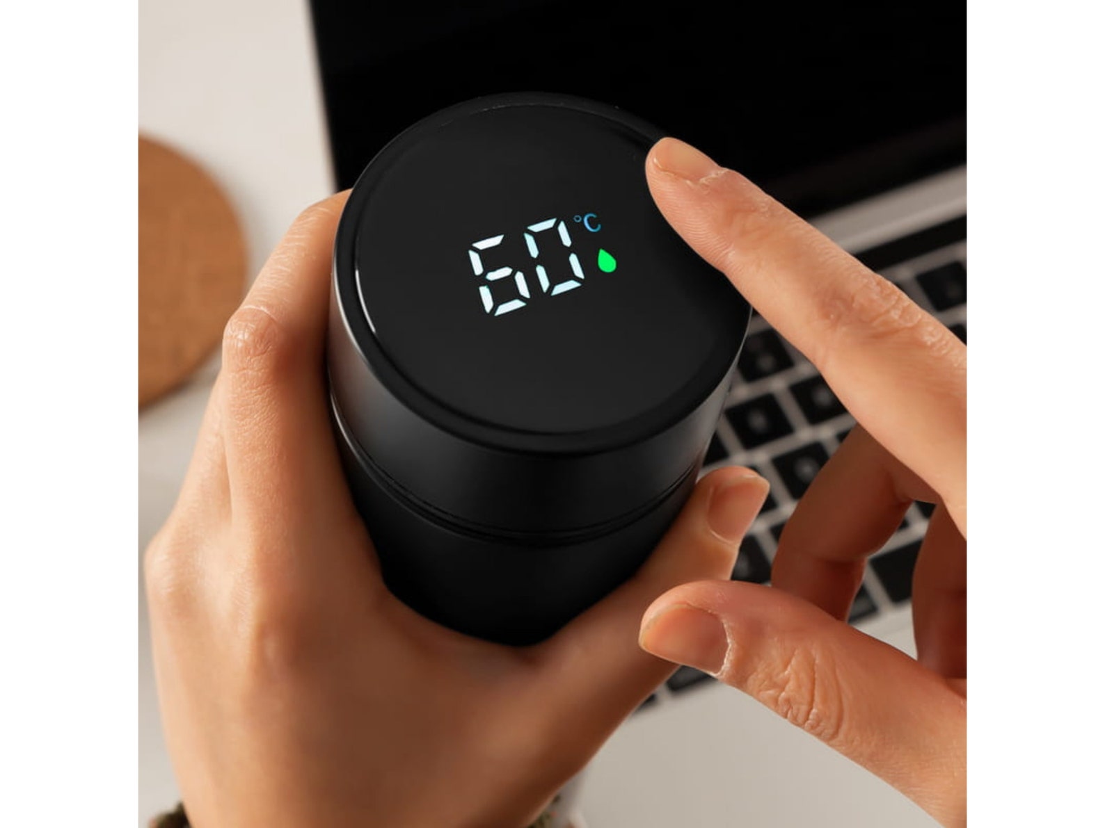 Personalized Digital Temperature Display Thermos With Name and Date ...
