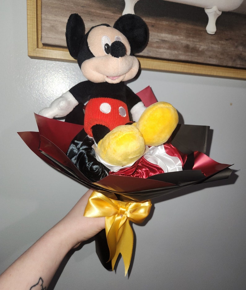 Mickey Mouse Rose Bouquet - Etsy