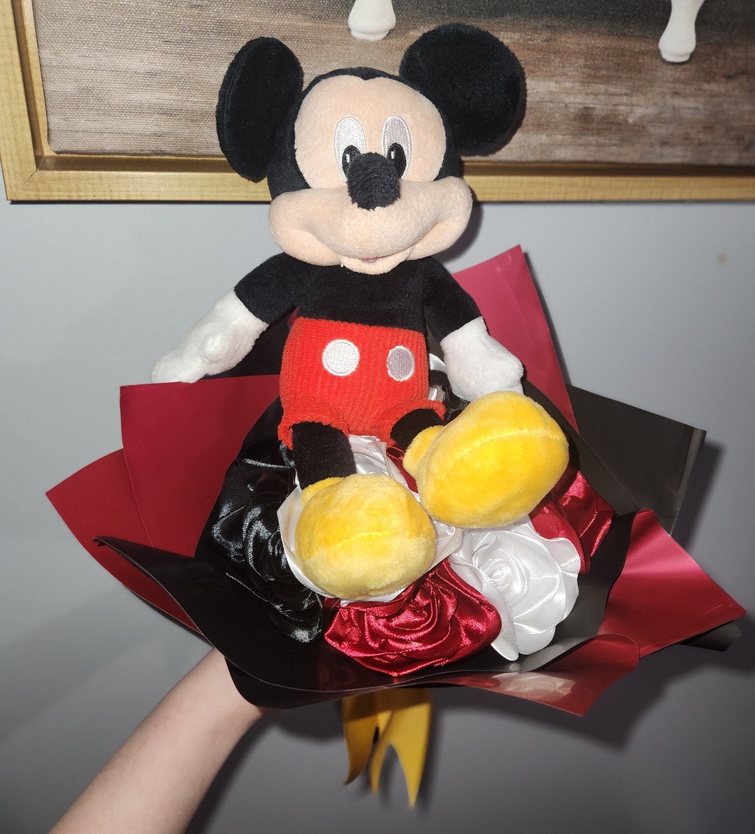 Mickey Mouse Rose Bouquet - Etsy