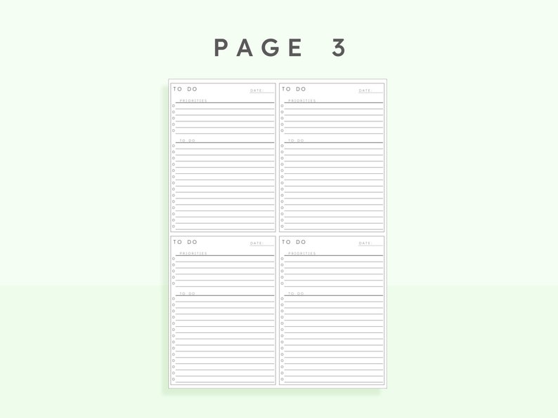 Printable Fillable TO DO List Template, Blank to Do Lists, Day Week ...