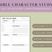 Bible Character Study Printable Template Biblical Figures Journal ...