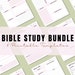 Bible Study Bundle, Bible Verse Mapping, Bible Character Study, Bible ...