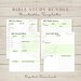 Bible Study Bundle, Bible Verse Mapping, Bible Character Study, Bible ...