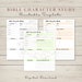 Bible Character Study Printable Template Biblical Figures Journal ...